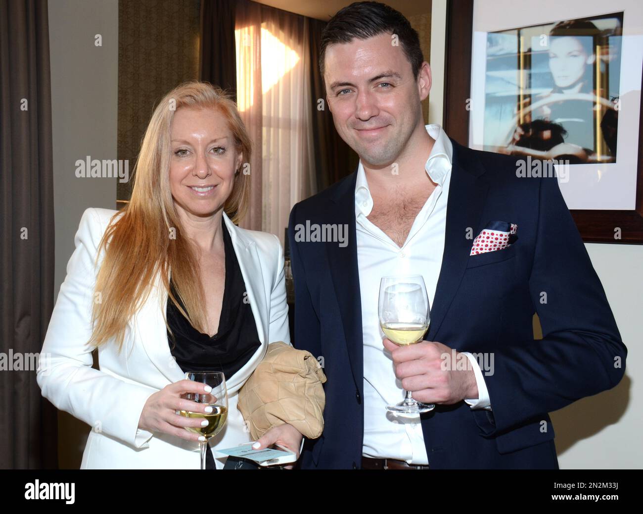Betsy Kelso and Nick Pramik attend the "Broadway To Hollywood" Cocktail ...