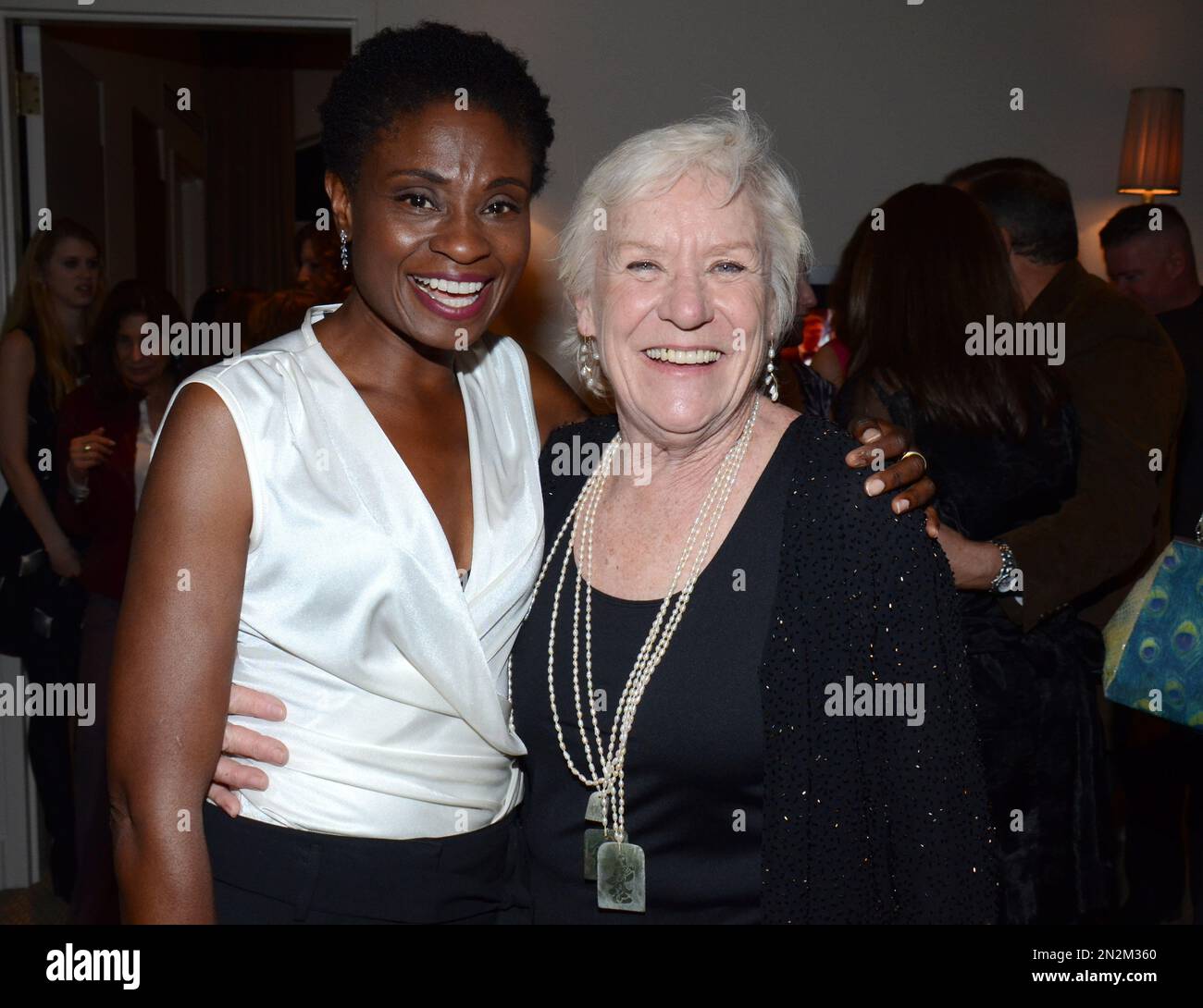 Actress Adina Porter (L) and Barbara Tarbuck attend the "Broadway To ...