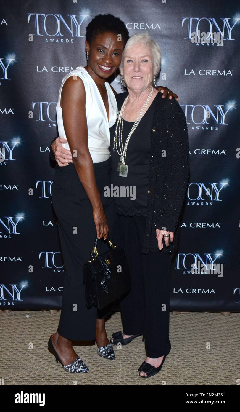 Actress Adina Porter (L) and Barbara Tarbuck attend the "Broadway To ...