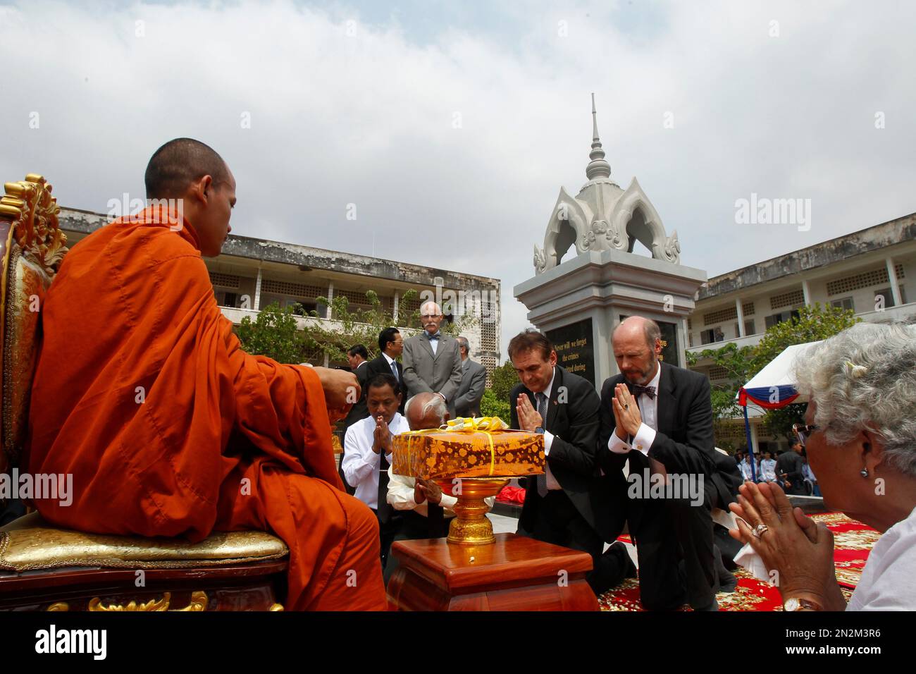 German Ambassador to Cambodia, Joachim Baron Von Marschall, second from ...