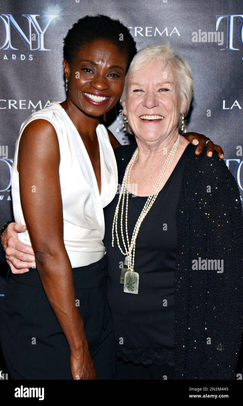 Actress Adina Porter (L) and Barbara Tarbuck attend the "Broadway To ...