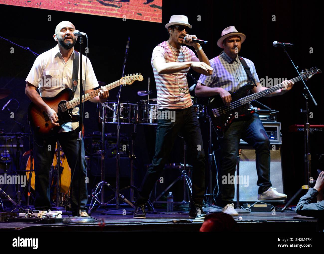 Raul Pacheco, and from left, Justin Poree and Wil-Dog Abers of the ...