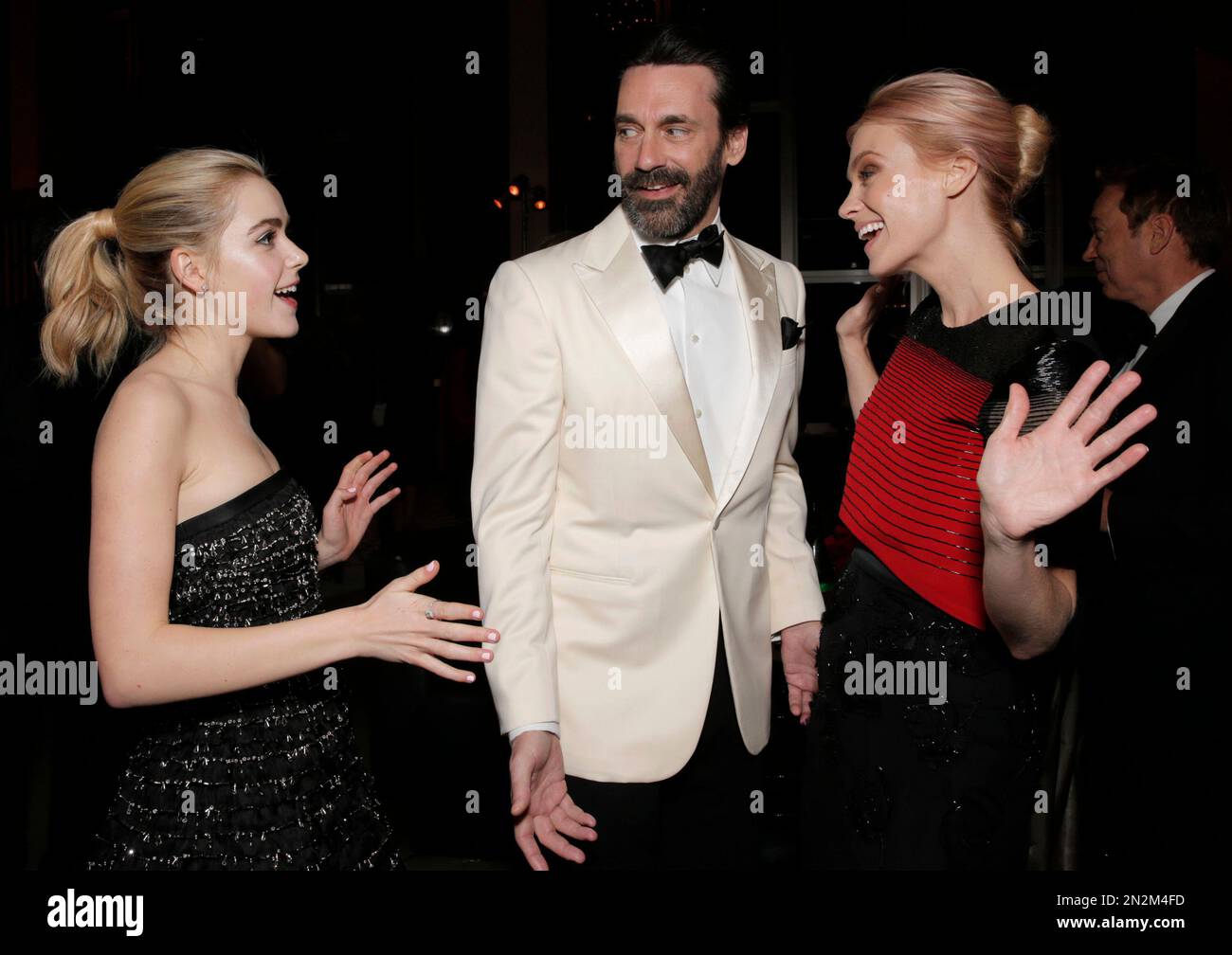 EXCLUSIVE - Kiernan Shipka, from left, Jon Hamm and January Jones ...