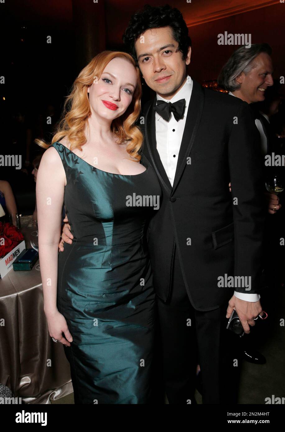 EXCLUSIVE - Christina Hendricks, left, and Geoffrey Arend attend AMC's ...