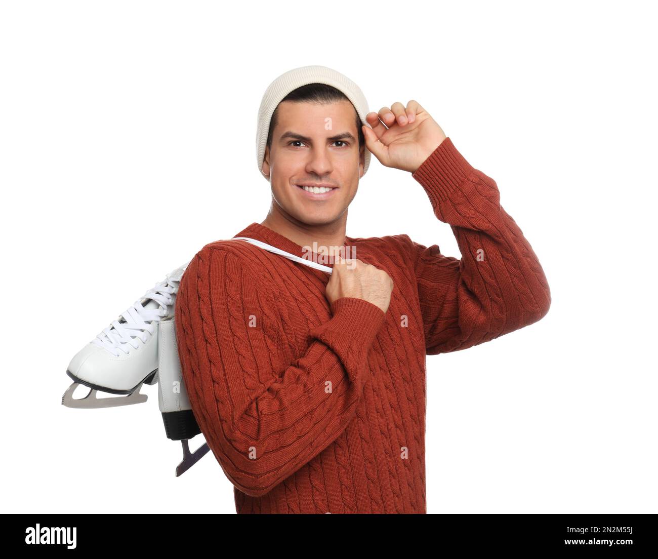 Man with skates hi-res stock photography and images - Alamy