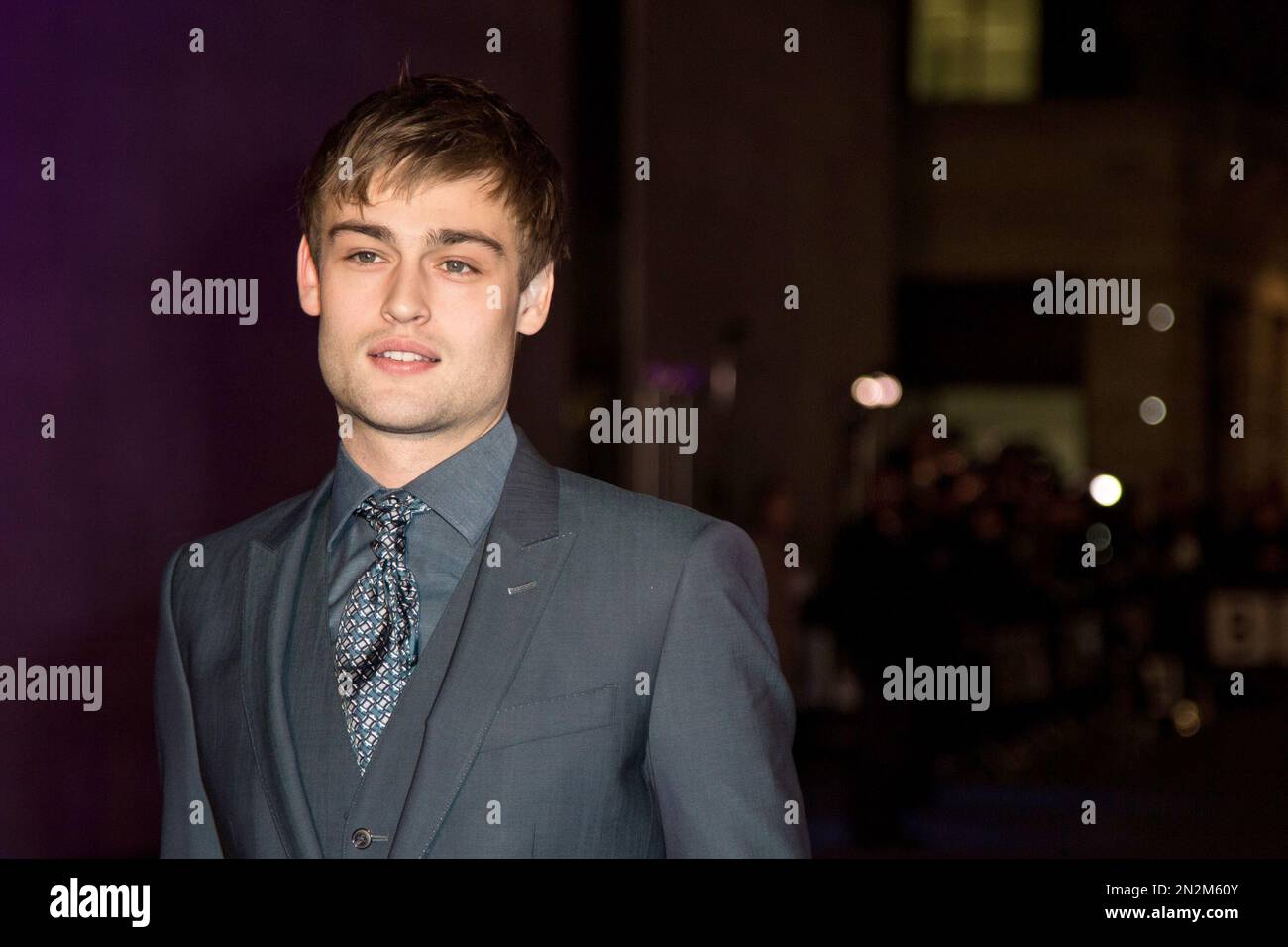 Actor Douglas Booth poses for photographers upon arrival at the BBC ...