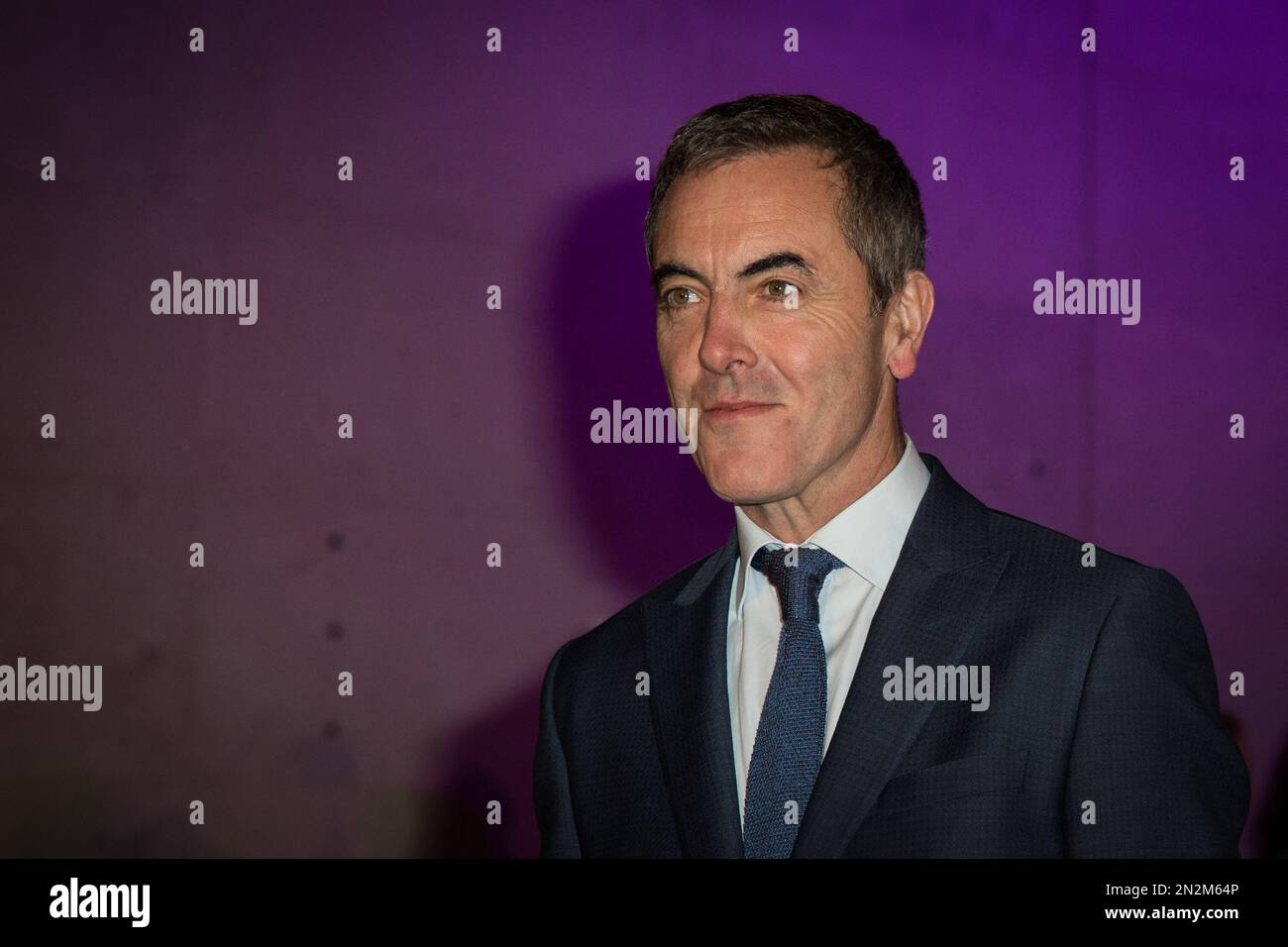 Actor James Nesbitt poses for photographers upon arrival at the BBC ...