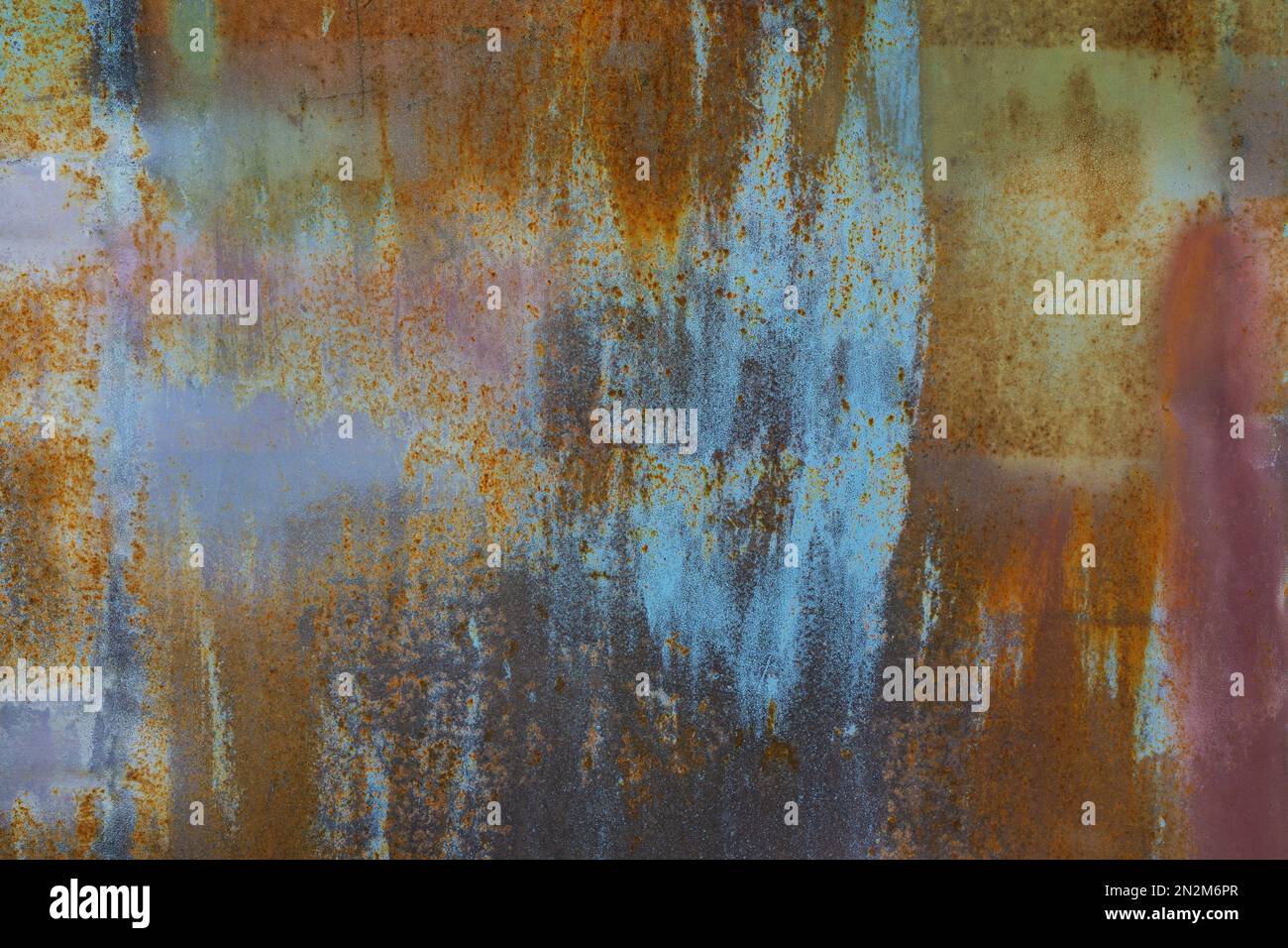 Aged metal plate. Industrial background. Old rusty factory wall with ...