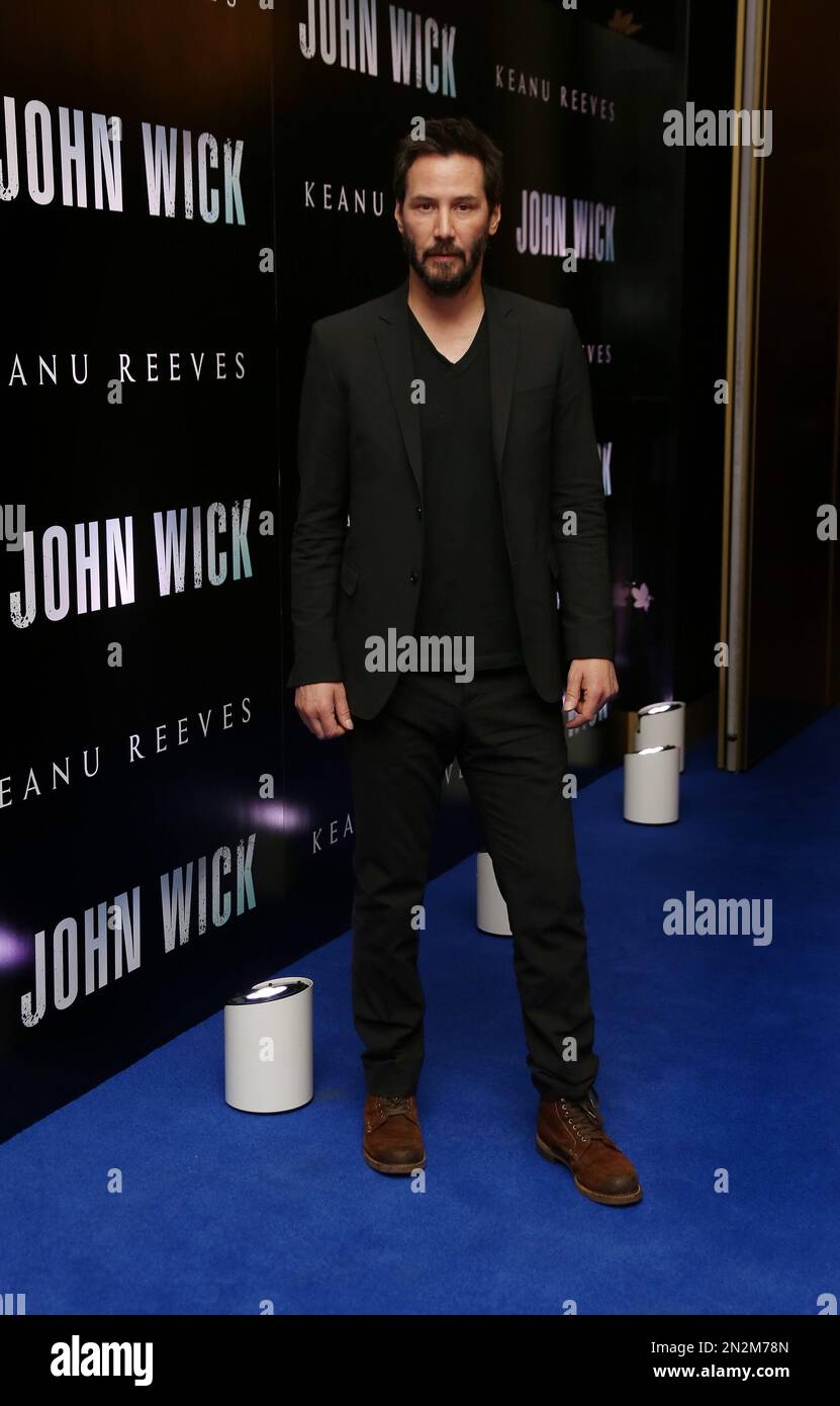 U.S actor Keanu Reeves poses for photographers upon the arrival at the ...