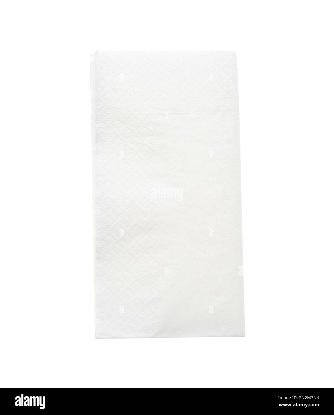 Folded clean paper tissue isolated on white, top view Stock Photo - Alamy