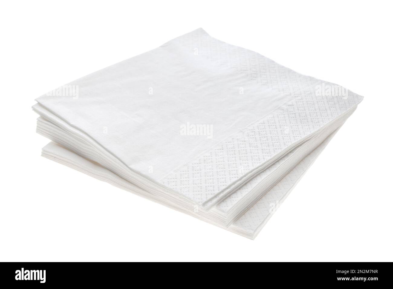 Stack of clean paper tissues on white background Stock Photo - Alamy