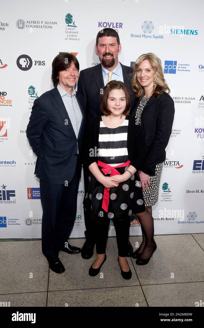 From left, Ken Burns, Tom Whitehead, Emily Whitehead, center, and Kari ...