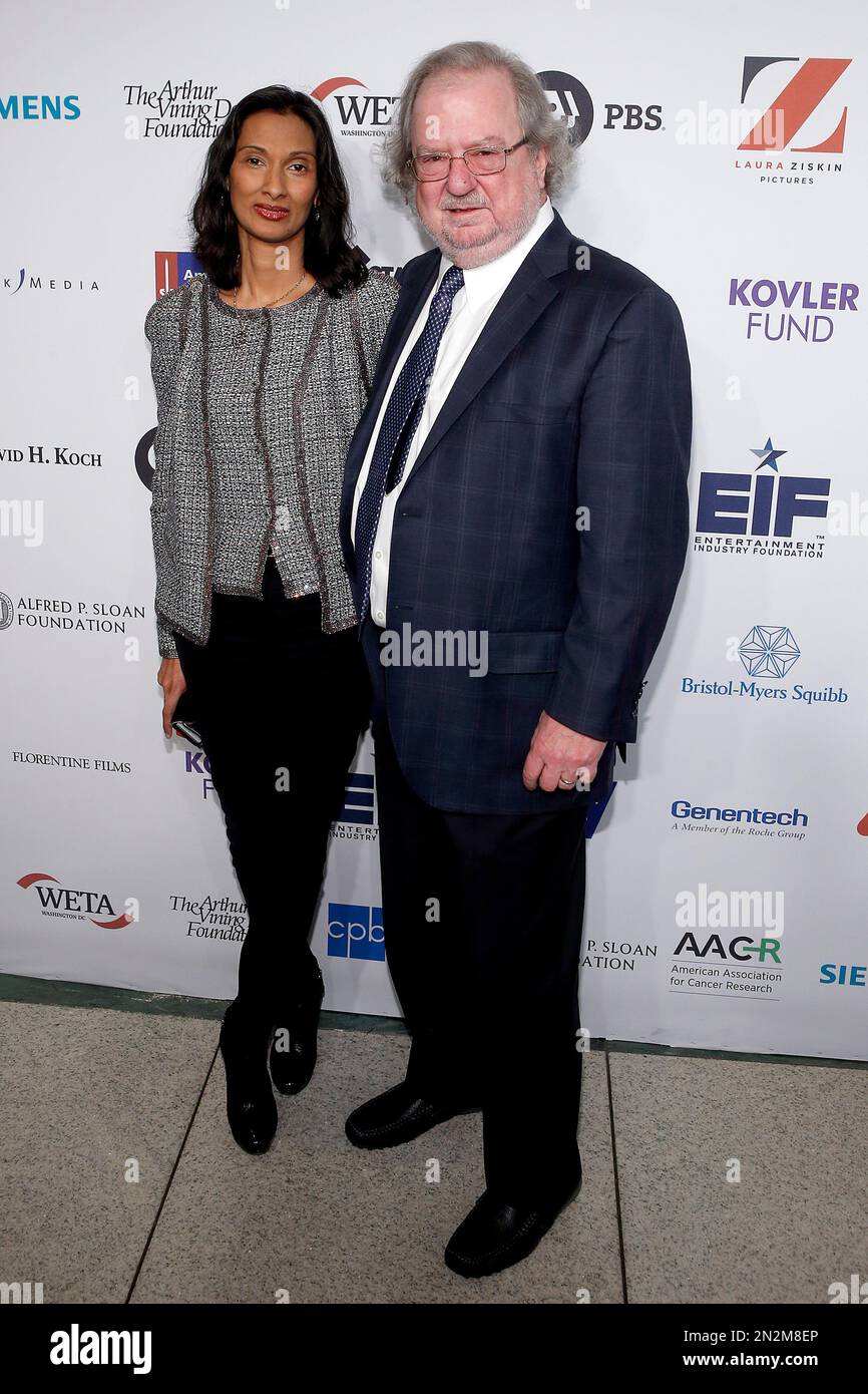 Dr. Pam Sharma, left, and Dr. Jim Allison attend CANCER: THE EMPEROR OF ...