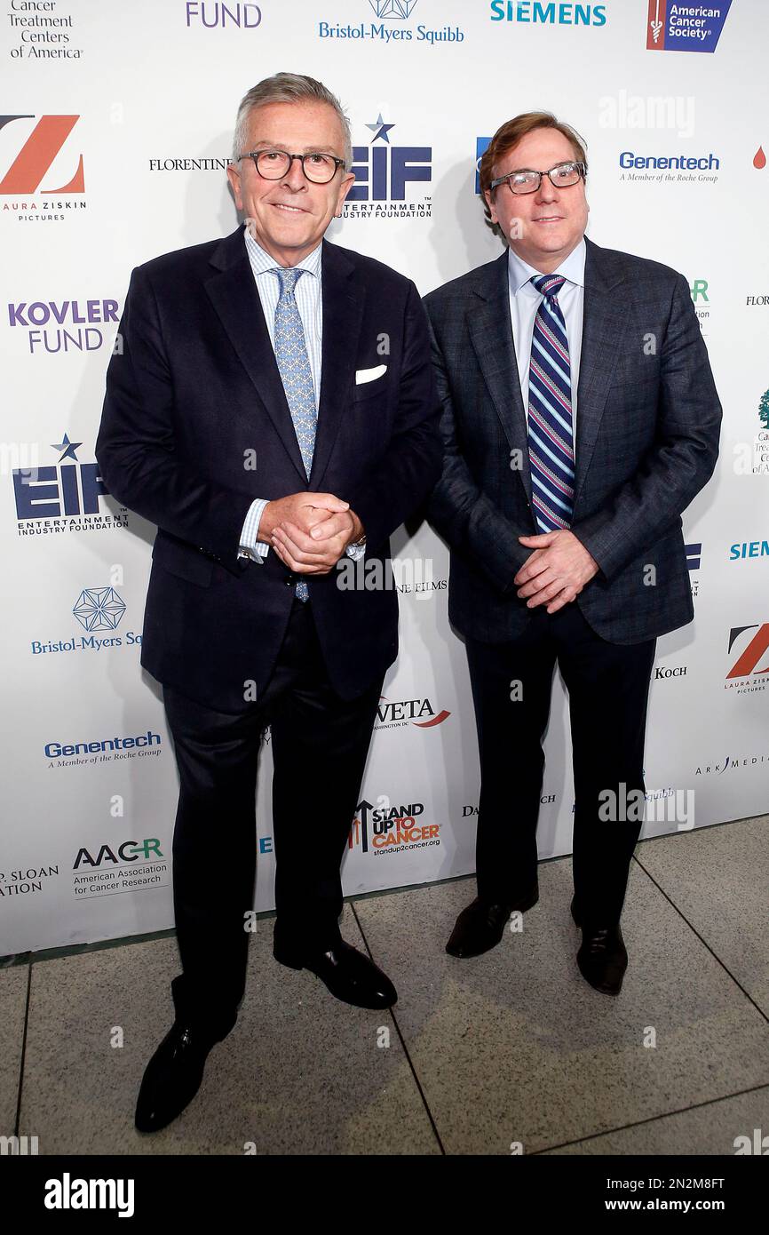 Lamberto Andreotti, left, and Michael Giordano of Bristol-Meyers Squibb ...