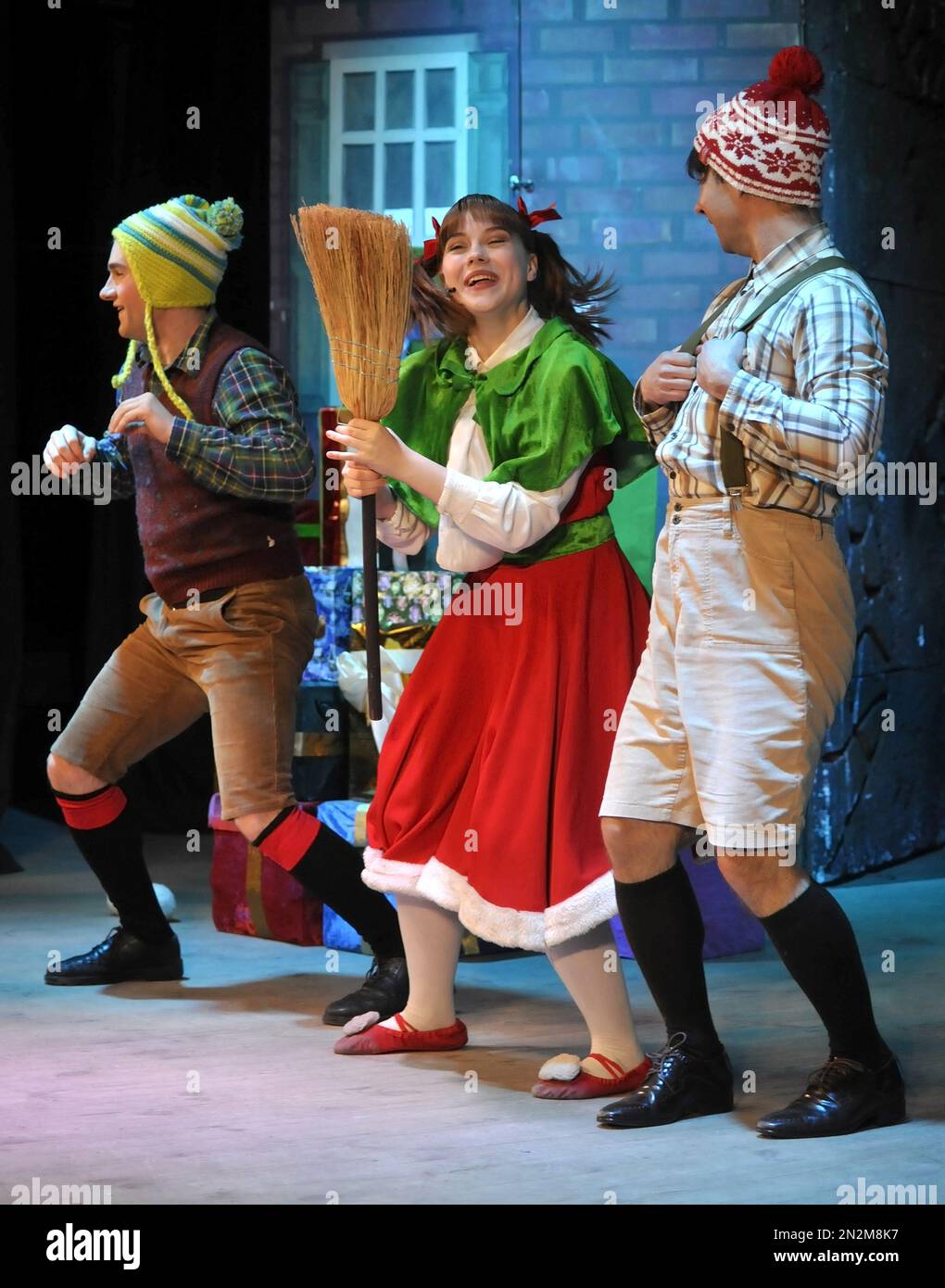 Non Exclusive: VINNYTSIA, UKRAINE - FEBRUARY 06, 2023 - Actors perform ...