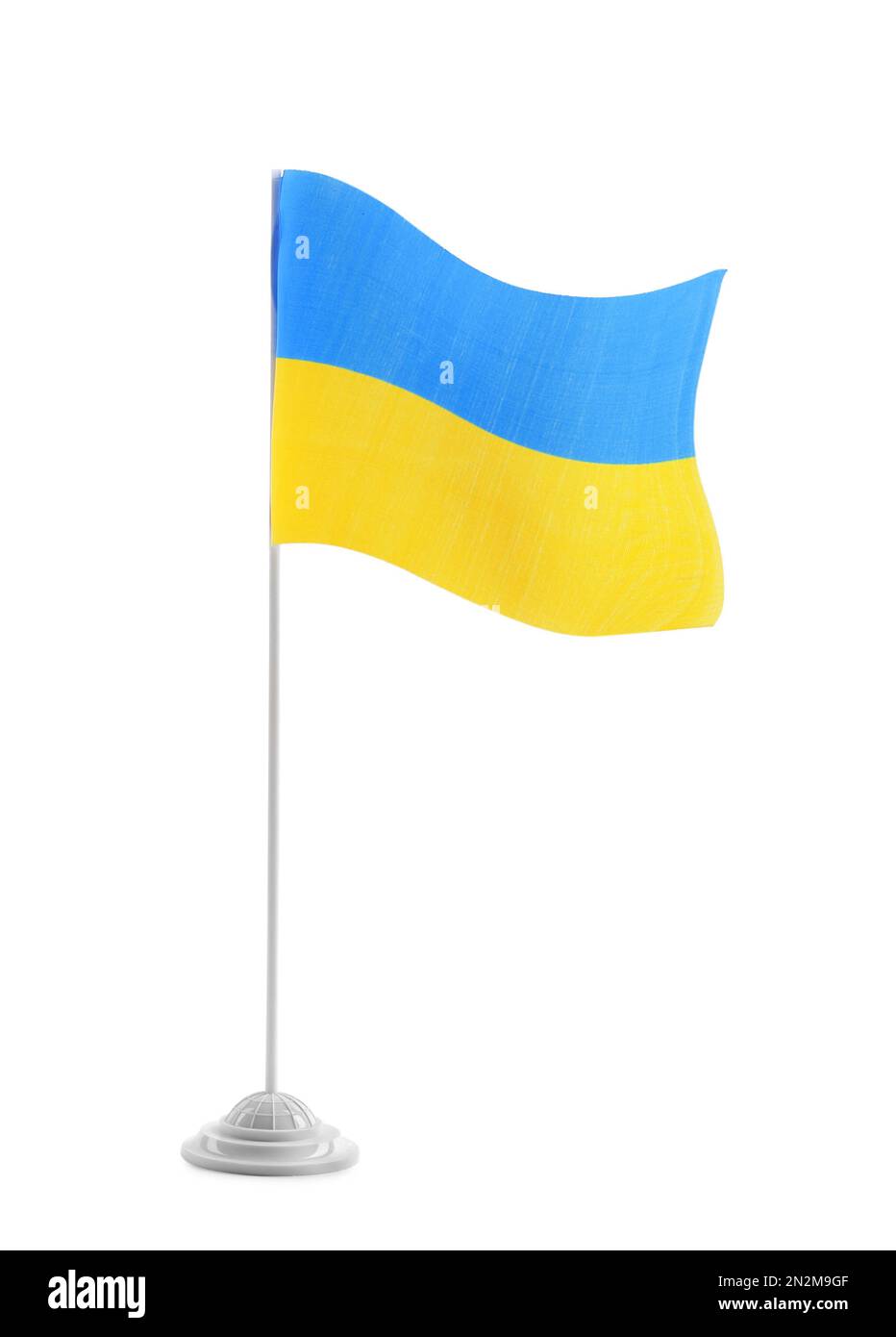 National flag of Ukraine isolated on white Stock Photo - Alamy
