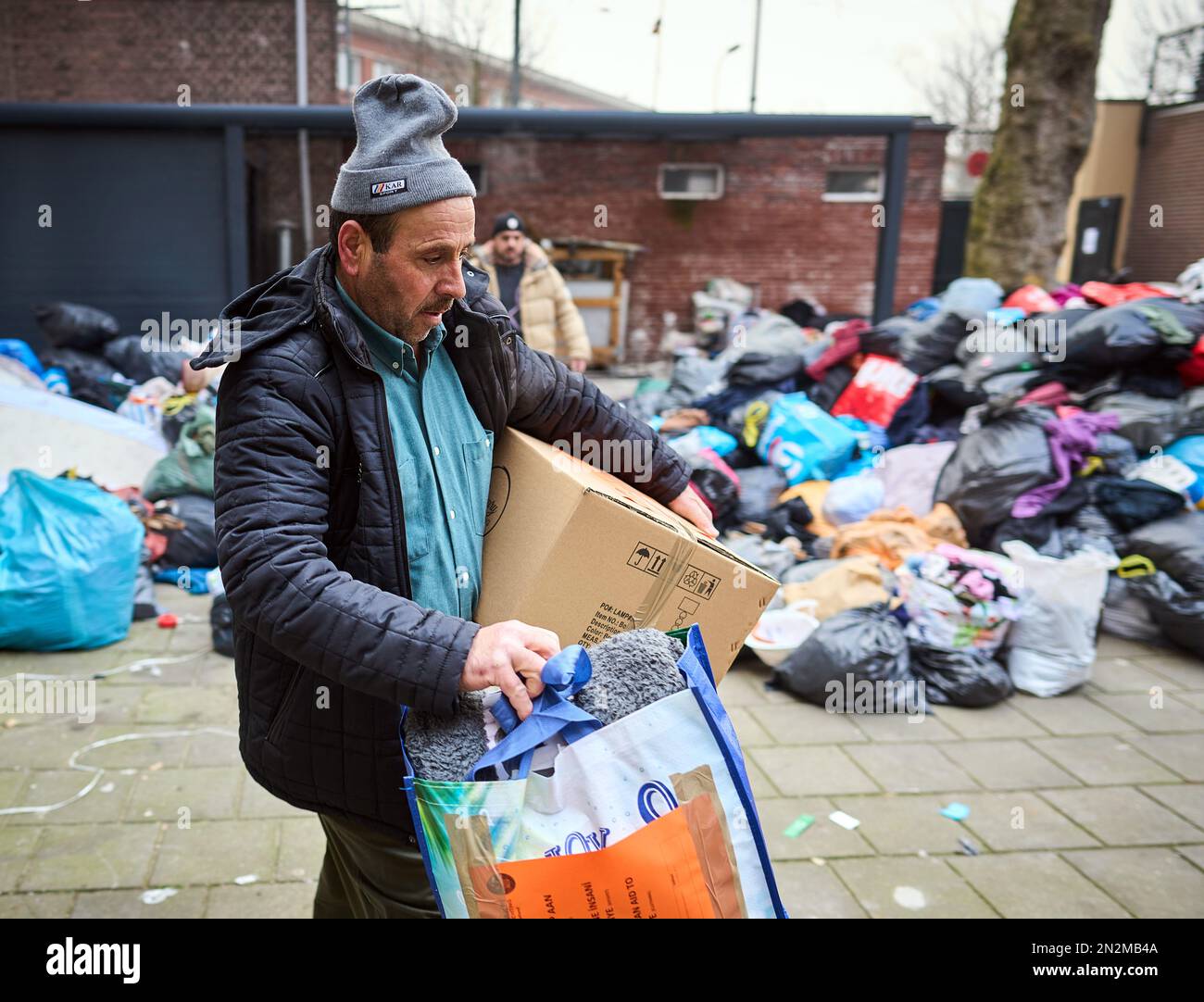 THE HAGUE - Collected relief goods for victims of the earthquake in ...
