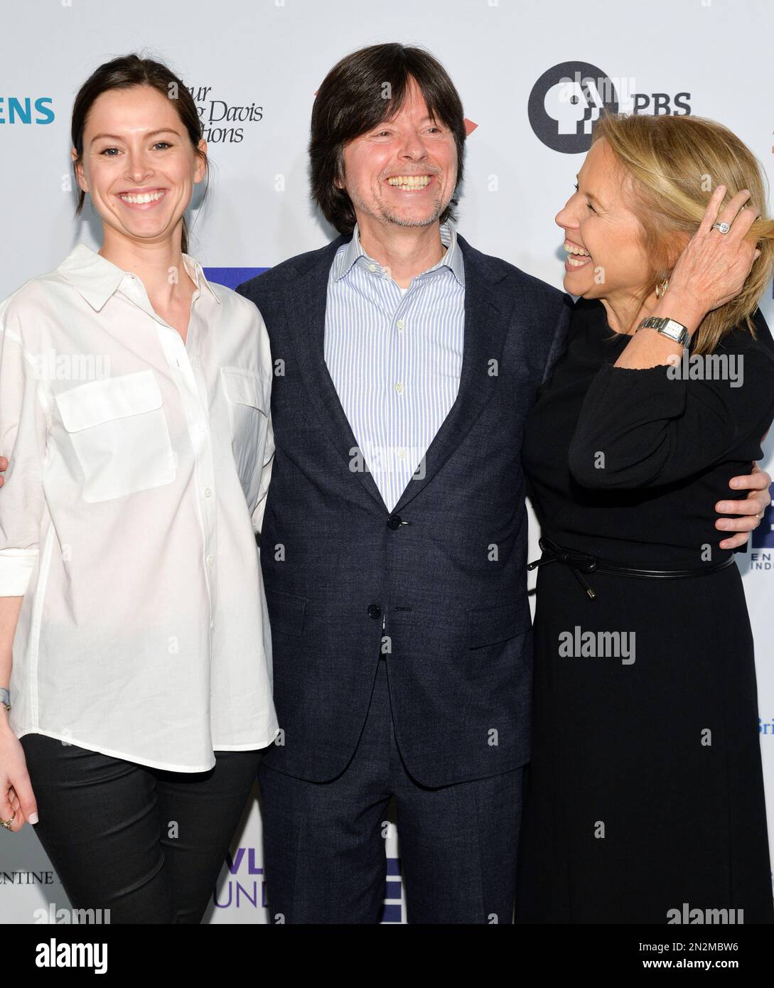 Executive producer Ken Burns poses with his daughter Lilly Burns, left ...