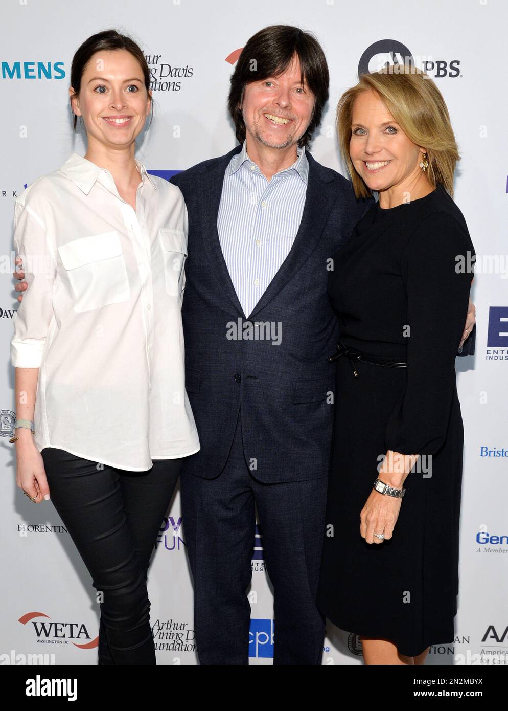 Executive producer Ken Burns poses with his daughter Lilly Burns, left ...