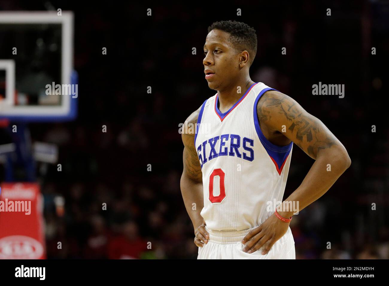 Philadelphia 76ers' Isaiah Canaan in action during an NBA basketball ...
