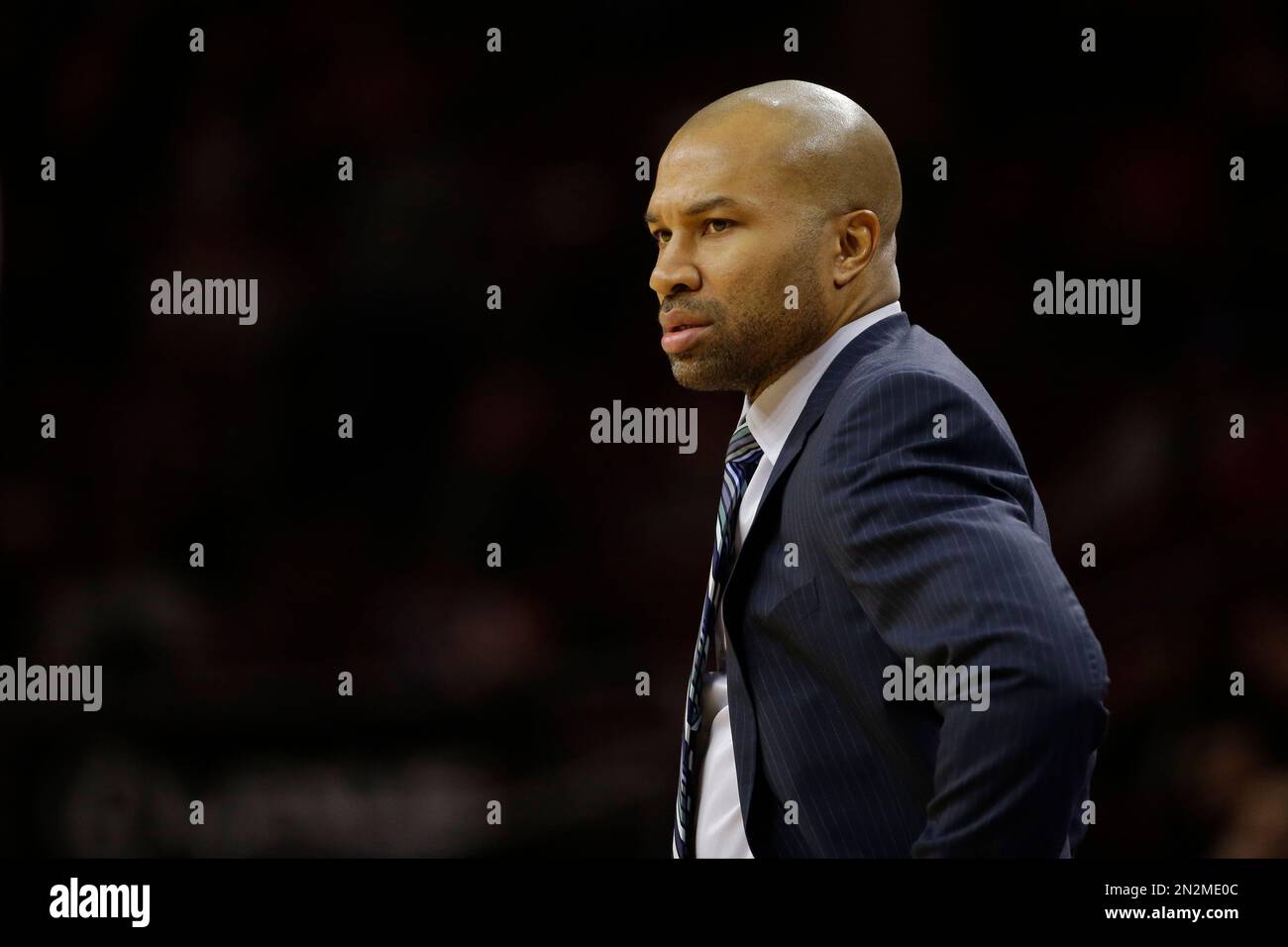 New York Knicks' Derek Fisher in action during an NBA basketball game ...