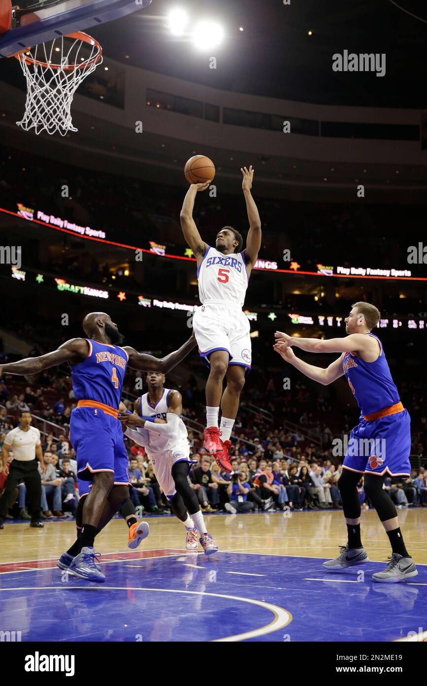 Philadelphia 76ers' Ish Smith in action during an NBA basketball game ...