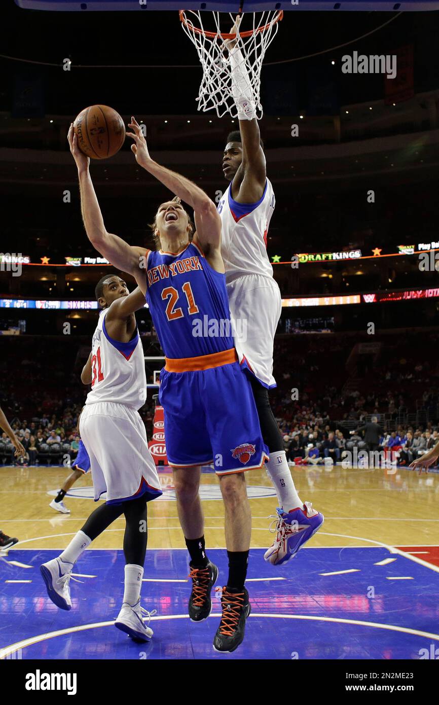 New York Knicks' Lou Amundson in action during an NBA basketball game ...