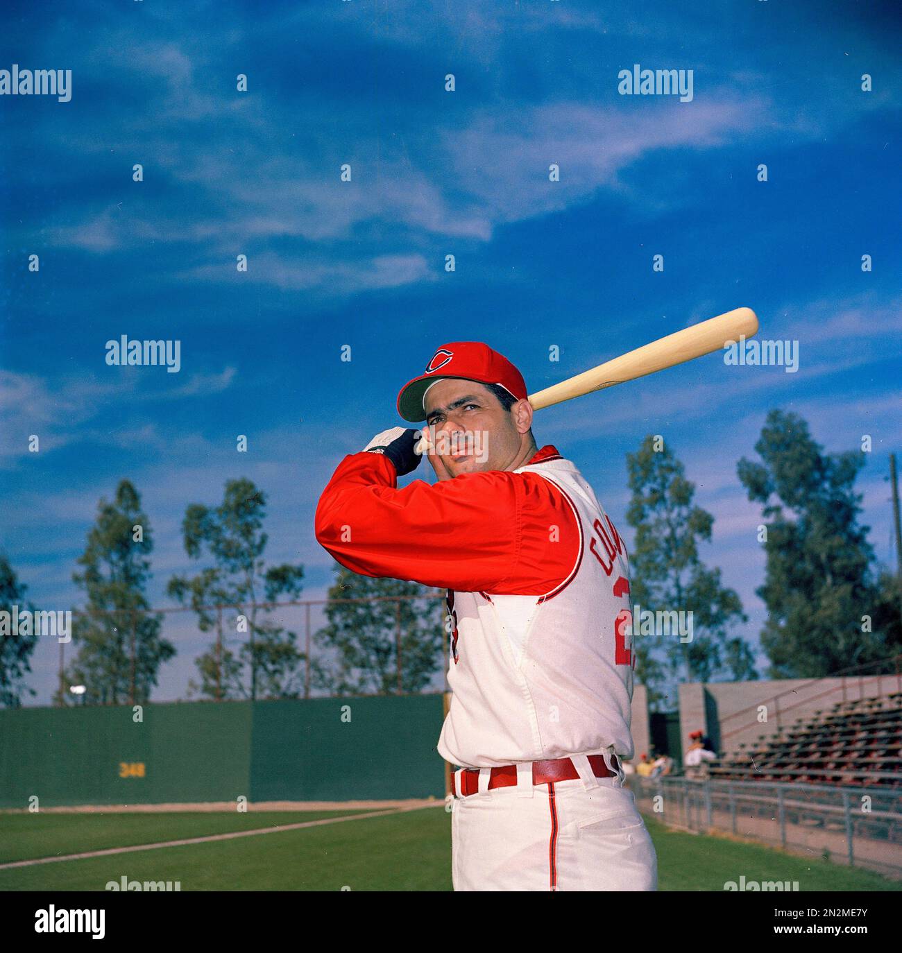 Rocky Colavito, outfielder of the Cleveland Indians, is pictured in ...