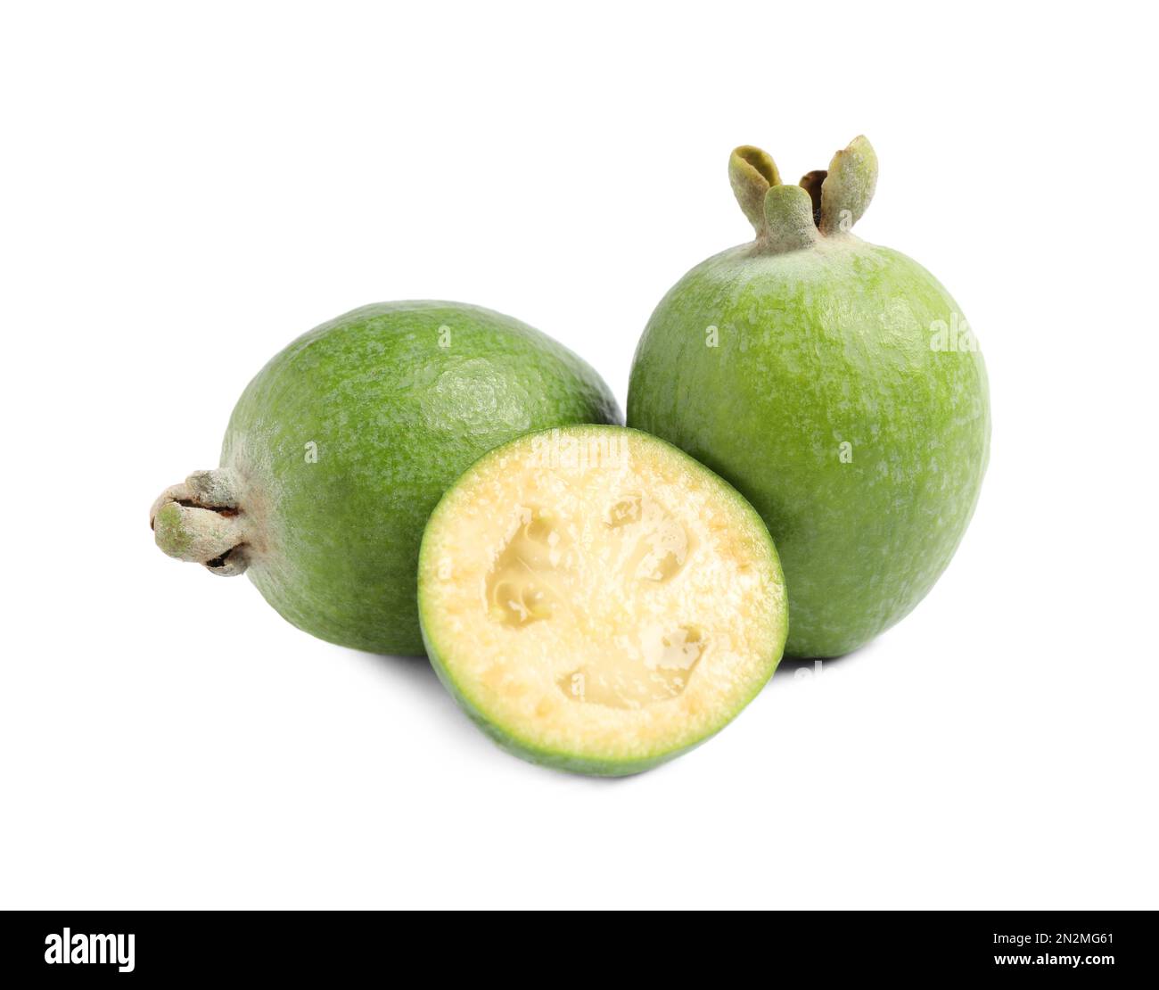 Delicious fresh feijoa fruits Cut Out Stock Images & Pictures - Alamy