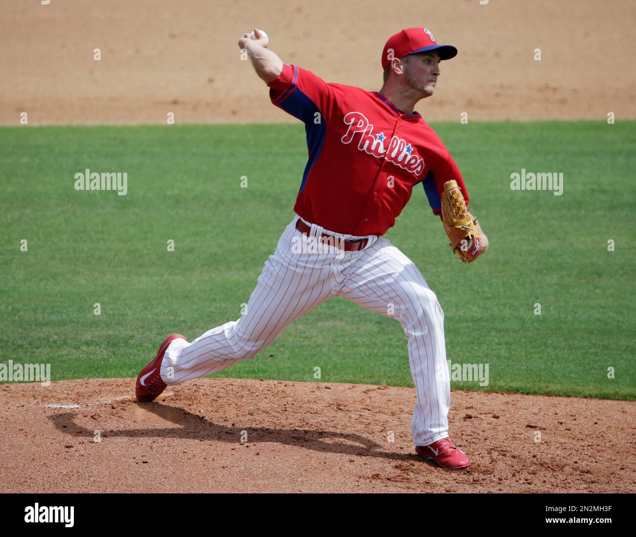 Philadelphia Phillies starting pitcher David Buchanan winds up in the ...