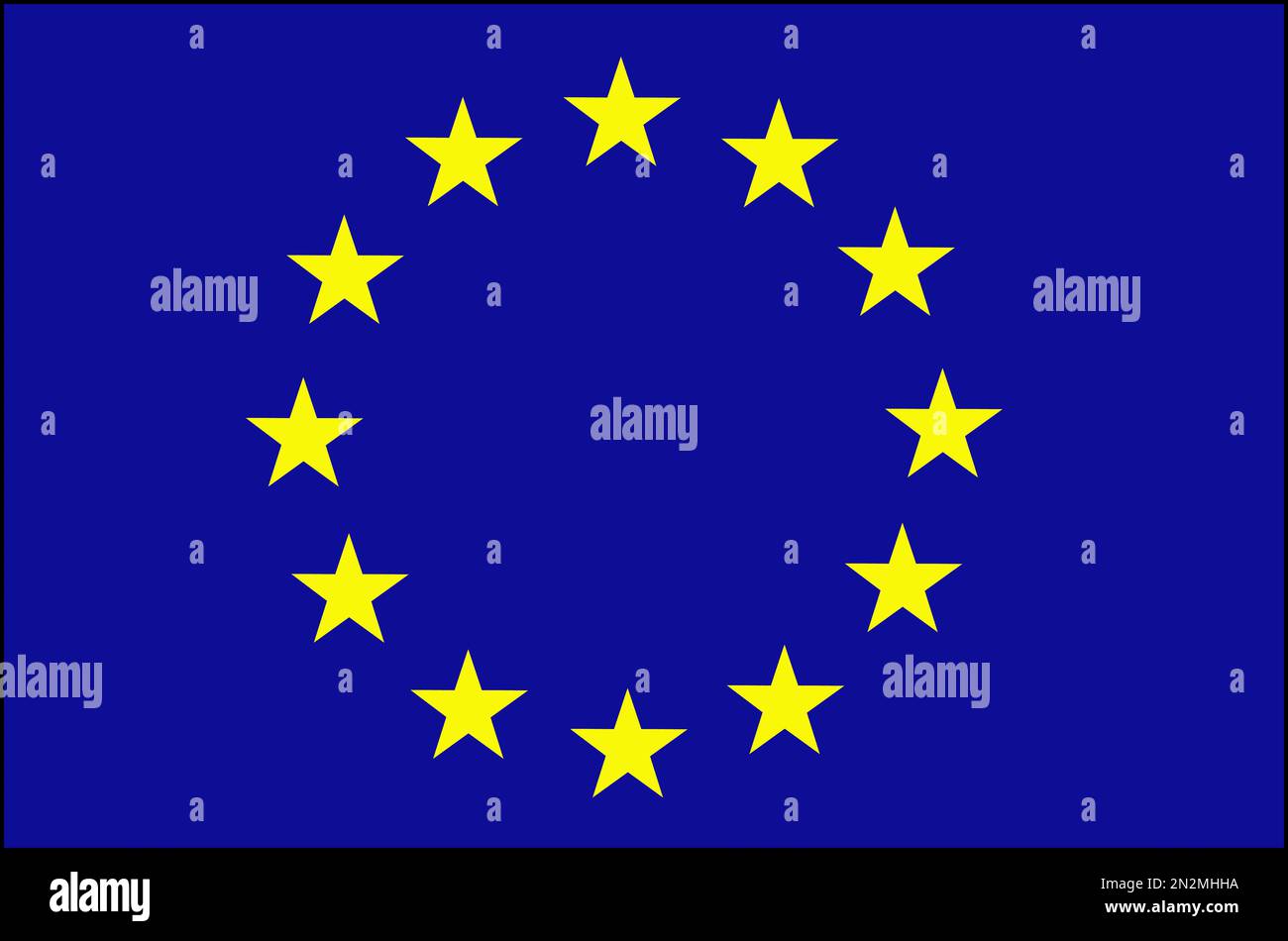 Flagge Fahne EU Europäische Union Europaflagge Europafahne Stock Photo ...
