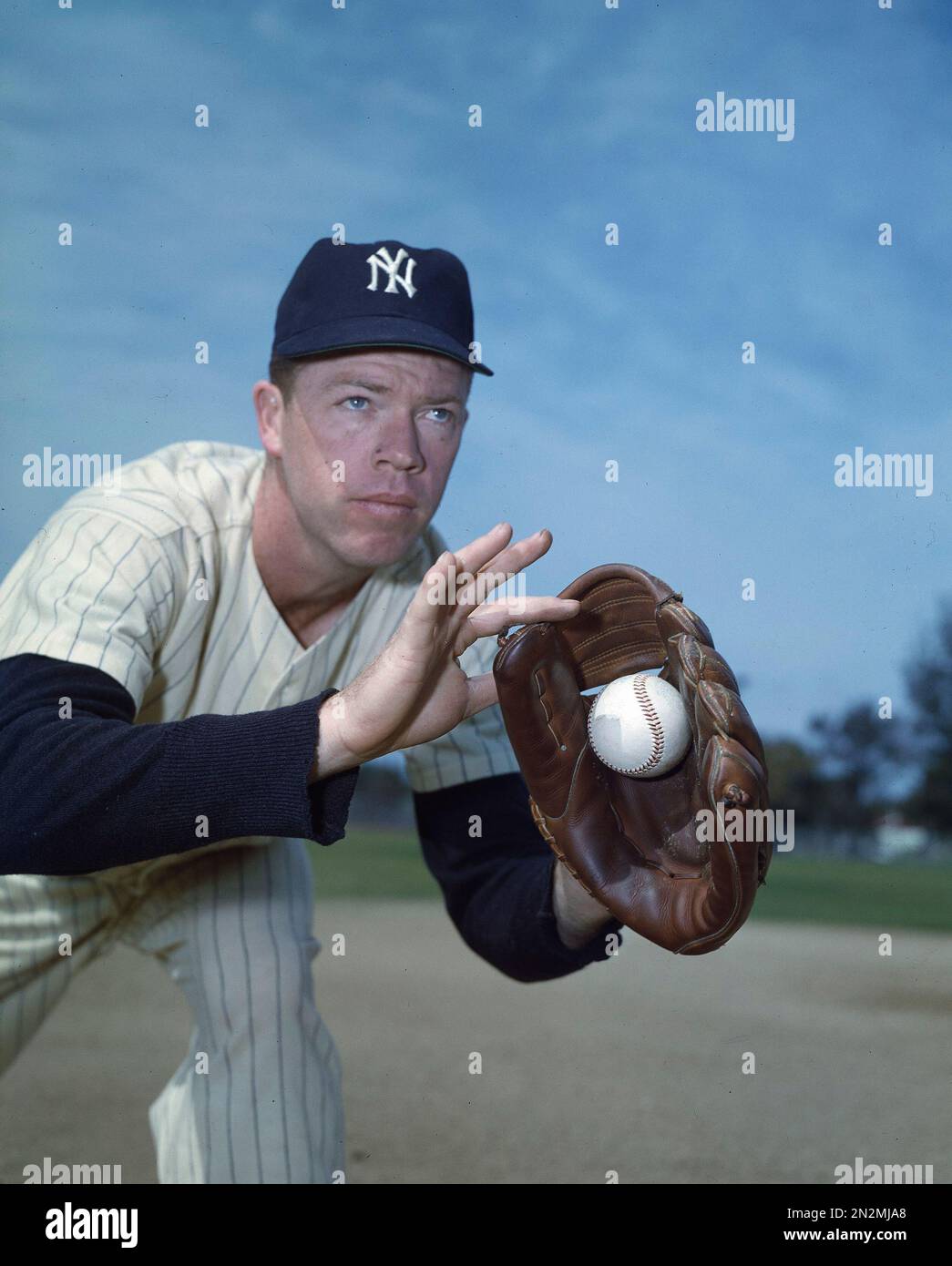 New York Yankees infielder Gil McDougald is pictured, March 1958. (AP ...