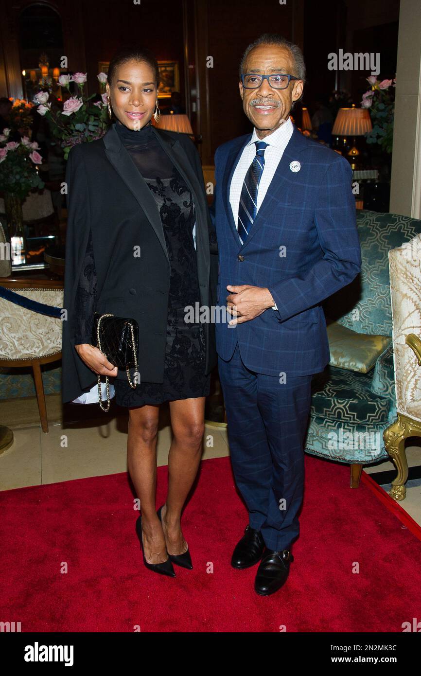 Al Sharpton and girlfriend Aisha McShaw attend Aretha Franklin's annual ...