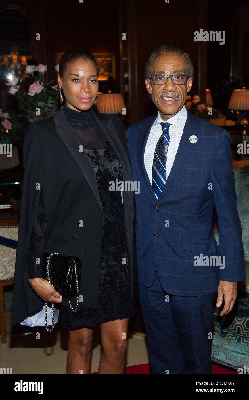 Al Sharpton and girlfriend Aisha McShaw attend Aretha Franklin's annual ...