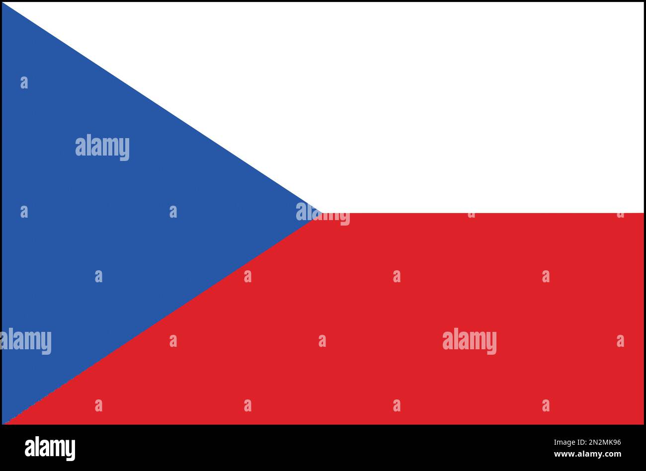 Fahne Flagge Tschechien Tschechei Stock Photo - Alamy