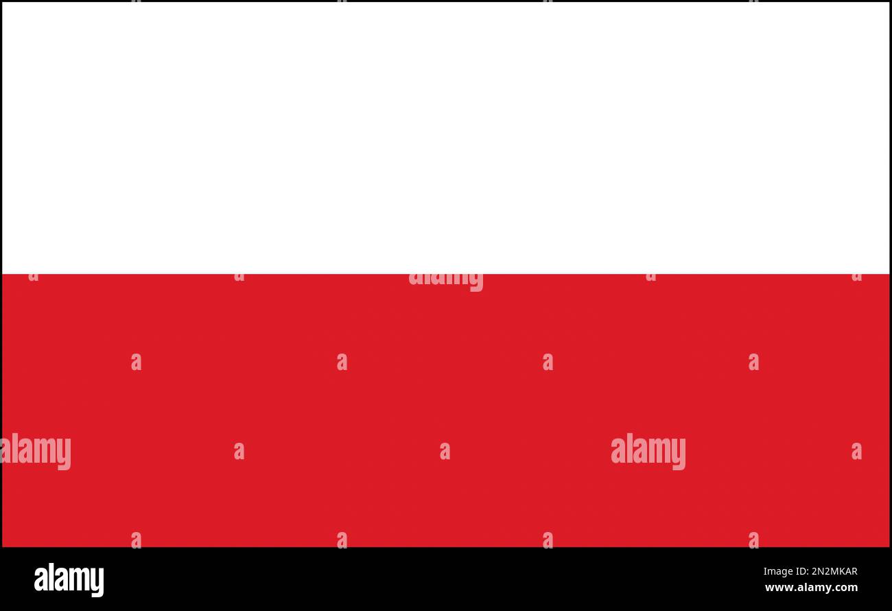 Fahne Flagge Nationalfahne Polen Stock Photo - Alamy