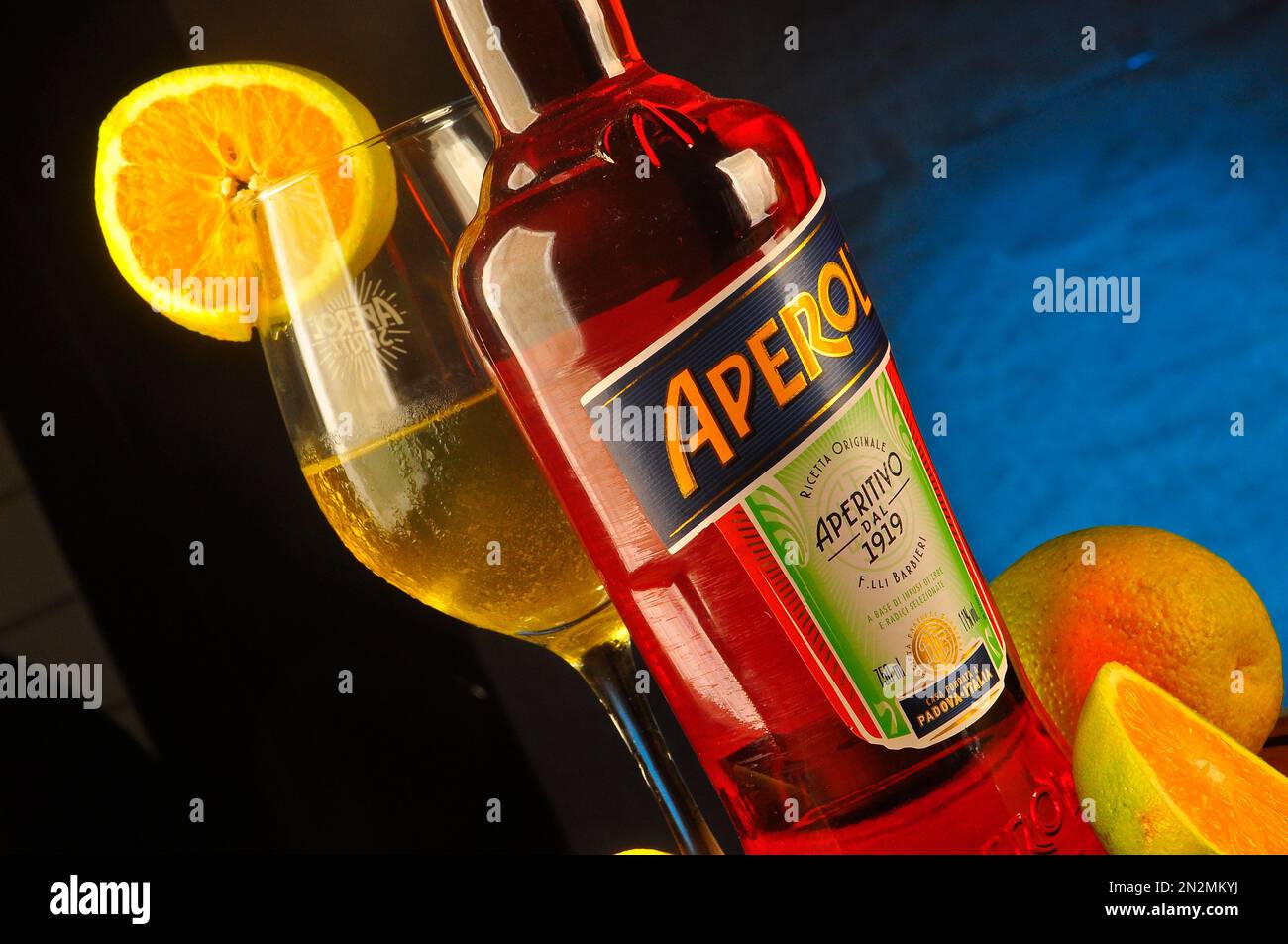 Aperol alcoholic drink Stock Photo - Alamy