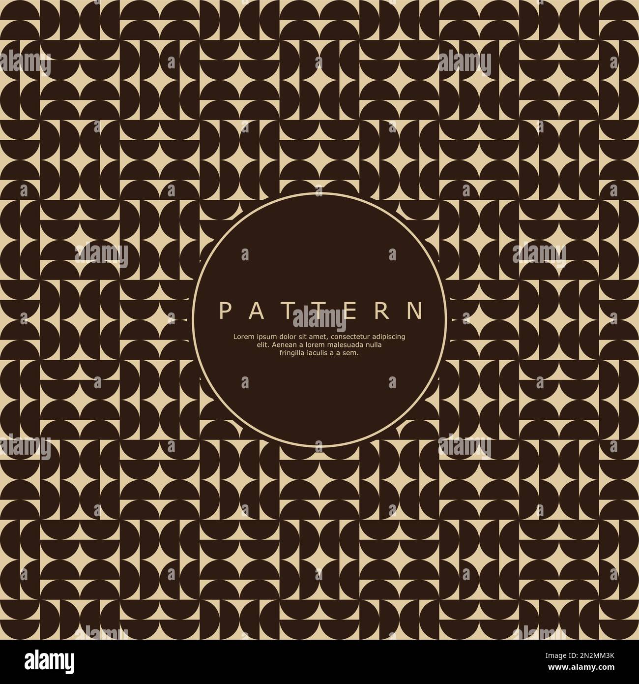 Simple abstract half circle seamless pattern design vector. Retro ...