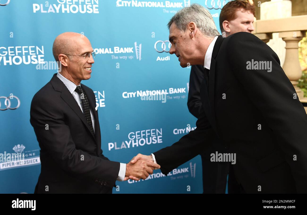 Jeffrey Katzenberg, left, and Randall Arney attend Backstage at the ...