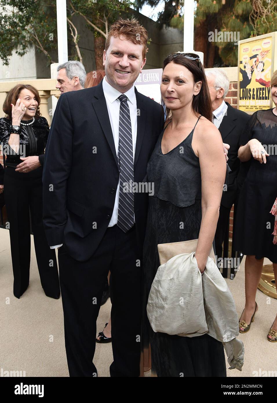 Gil Cates Jr., left, and Ronit Reichman attend Backstage at the Geffen ...