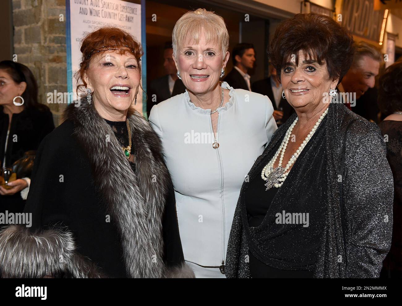 Glorya Kaufman, from left, Victoria Mann Simms and Fay Mancuso attend ...