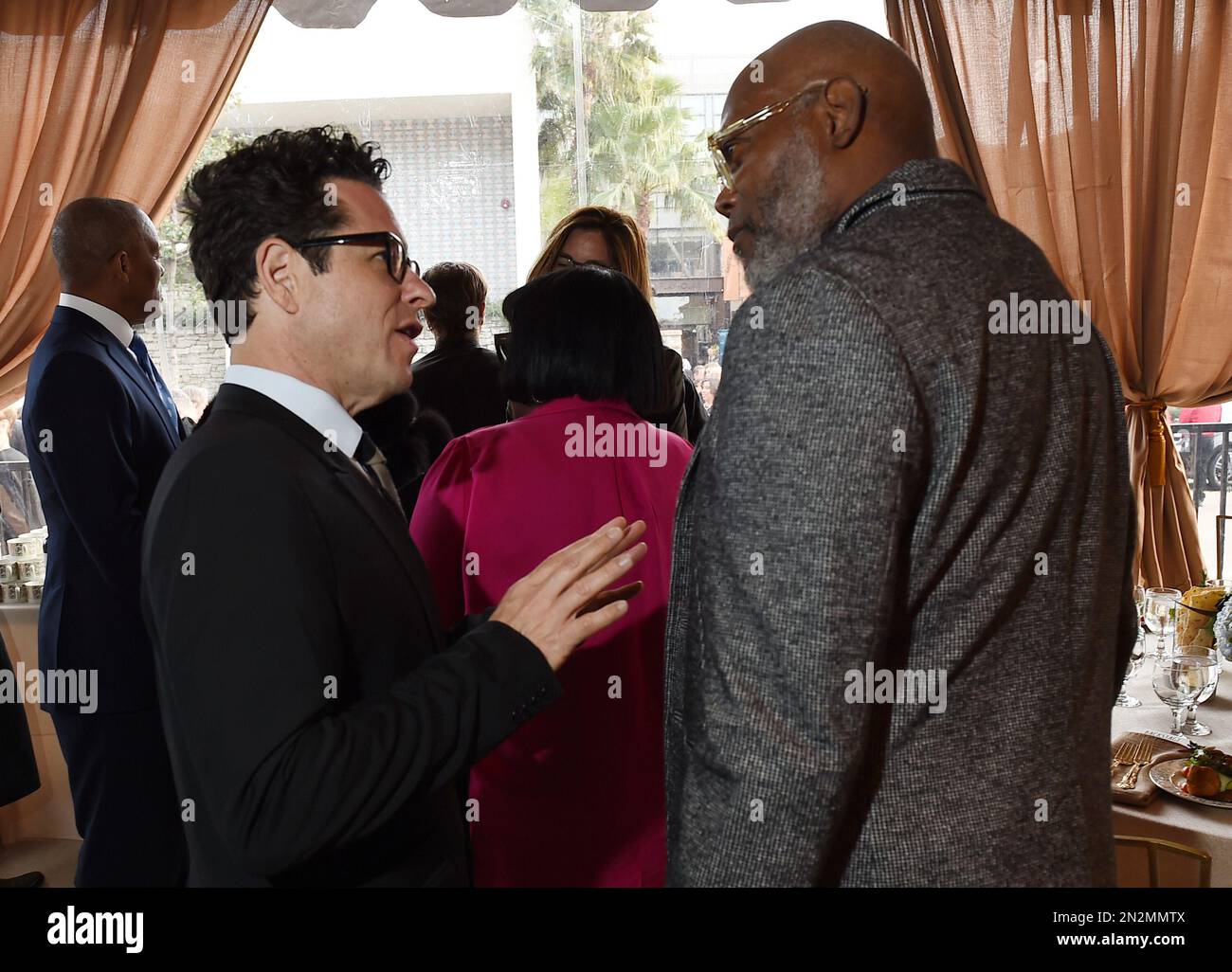J.J. Abrams, left, and Samuel L. Jackson attend Backstage at the Geffen ...