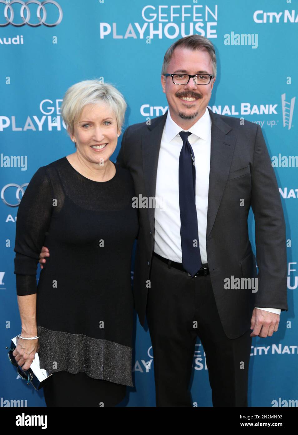 Holly Rice, left, and Vince Gilligan attend Backstage at the Geffen on ...