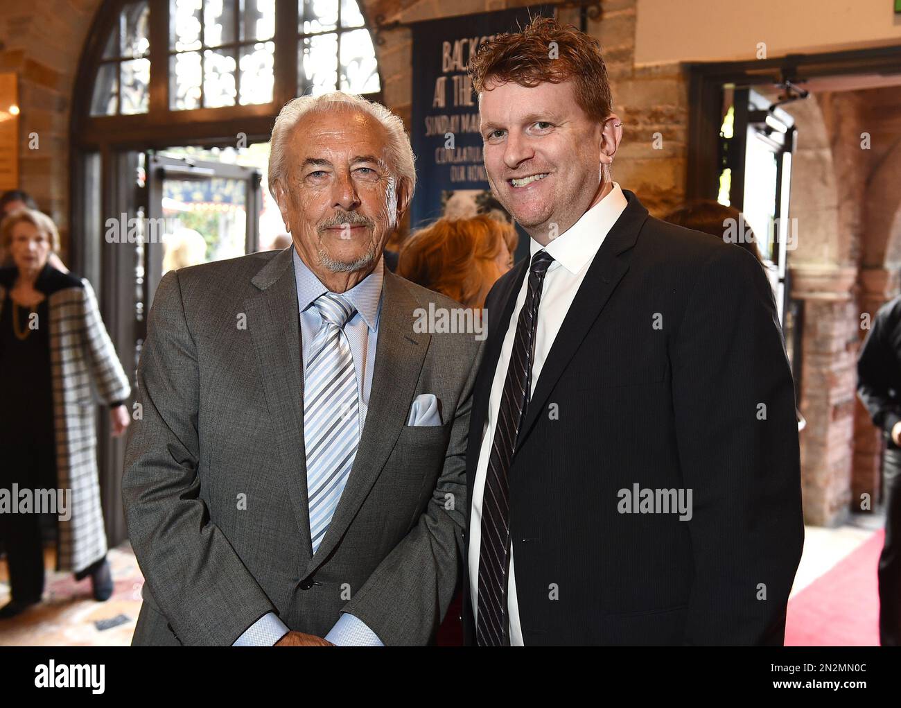 Frank Mancuso, left, and Gil Cates Jr. attend Backstage at the Geffen ...