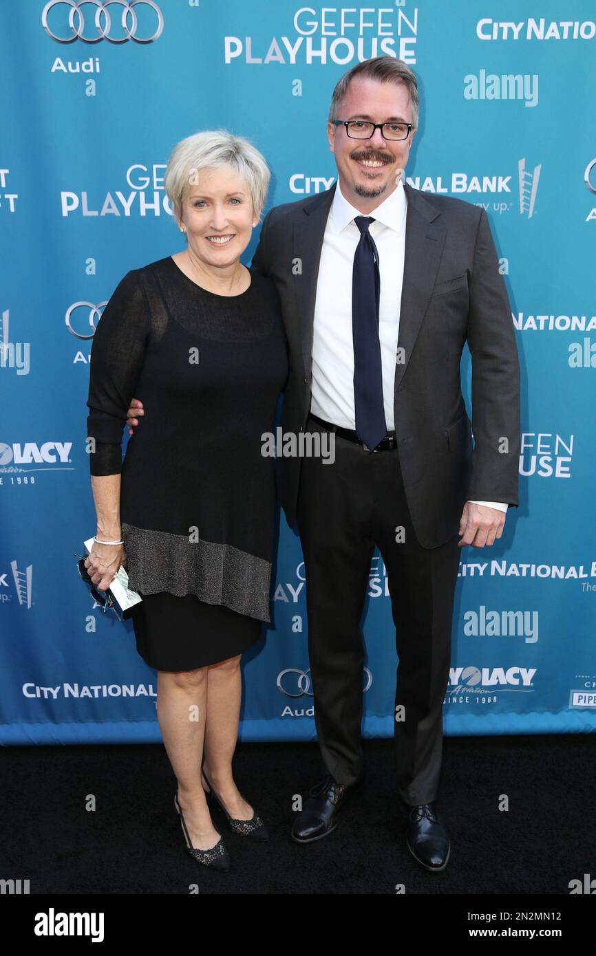 Holly Rice, left, and Vince Gilligan attend Backstage at the Geffen on ...