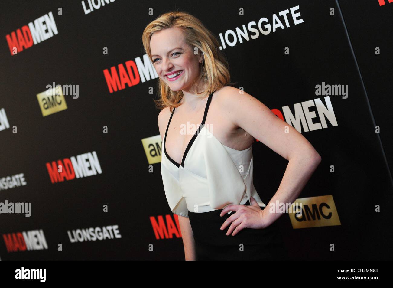 Actress Elisabeth Moss attends a screening of AMC's "Mad Men" Season 7 ...