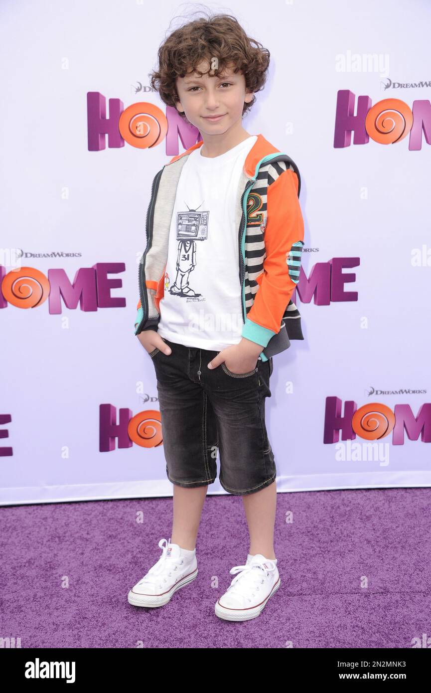 August Maturo arrives at the LA Premiere Of "Home" held at the Regency ...
