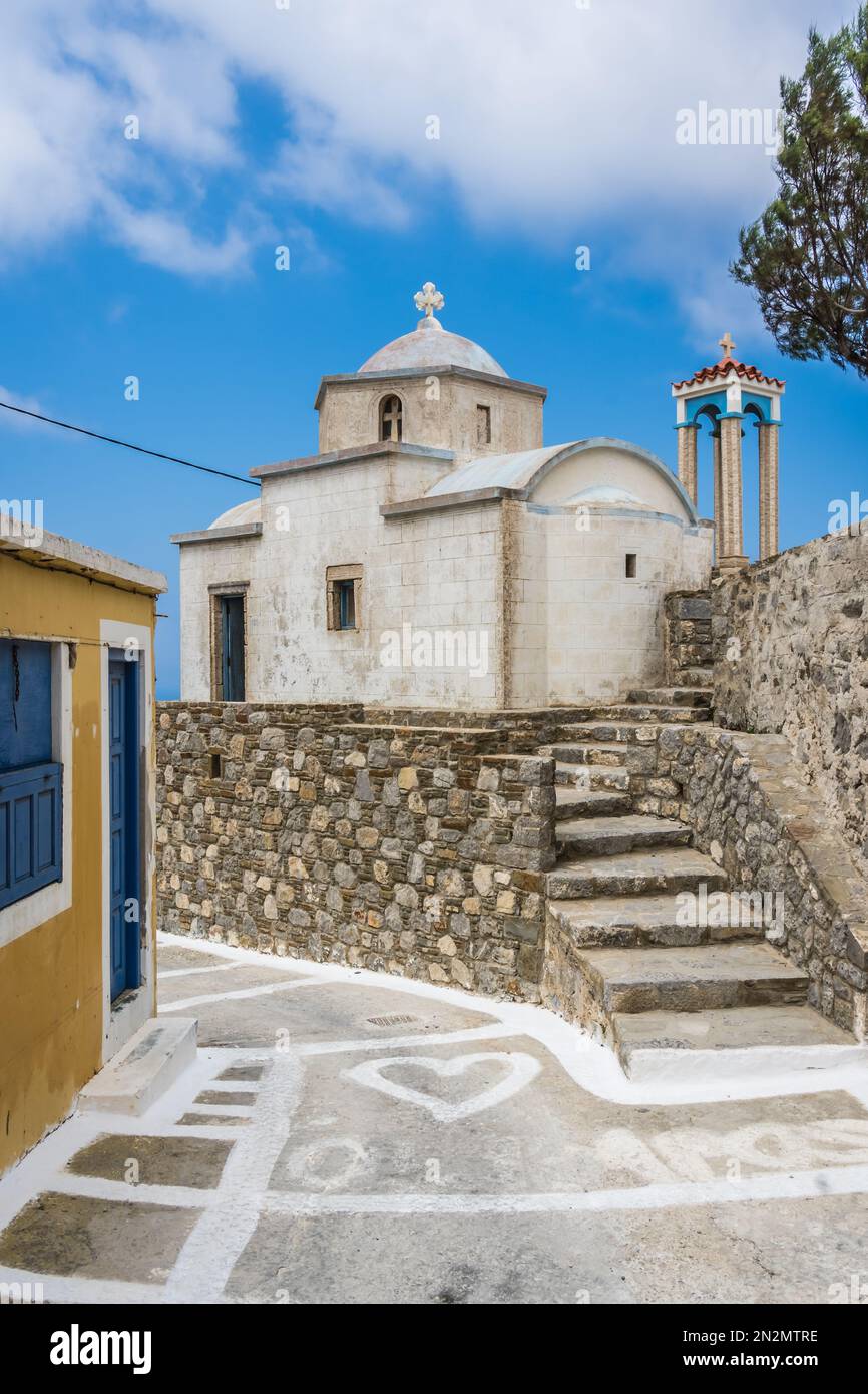 Small orthodox chapel located in the old tradition village Olympos in ...