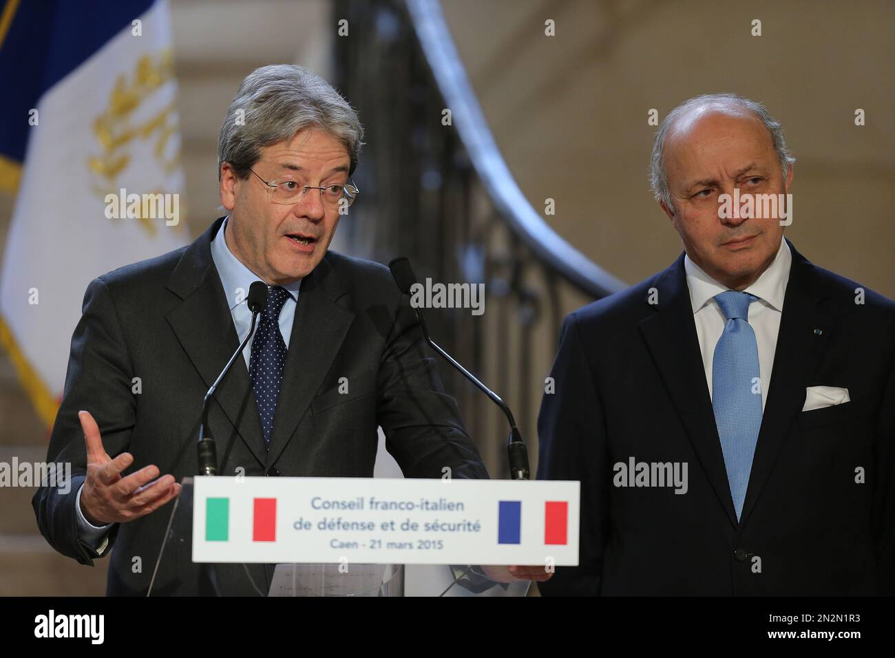 Italian Minister of Foreign Affairs Paolo Gentiloni Silveri answers ...