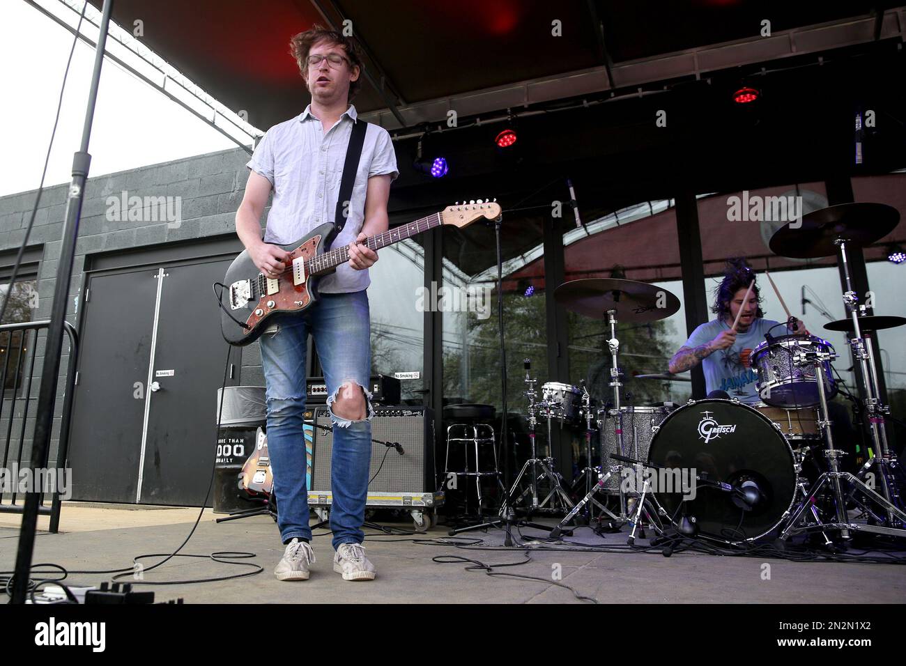Alex Edkins, left, and Hayden Menzies of Metz performs at the Spin ...